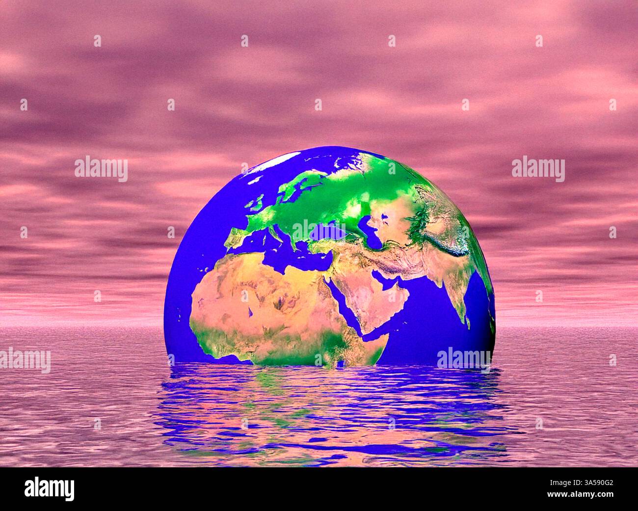 Flooding planet earth world hi-res stock photography and images - Alamy