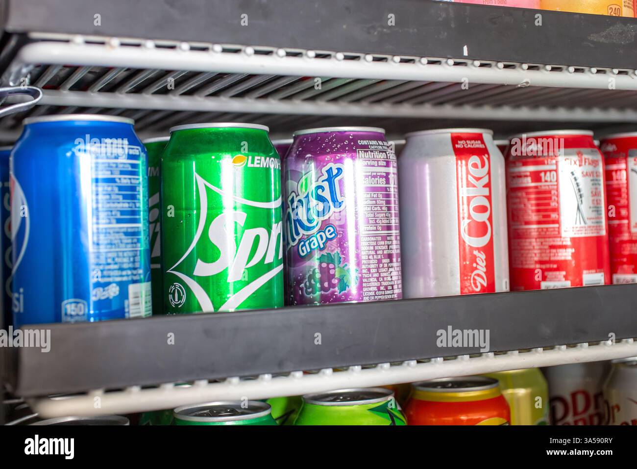 Los Angeles, California, United States - 07-22-2019: A view of several ...