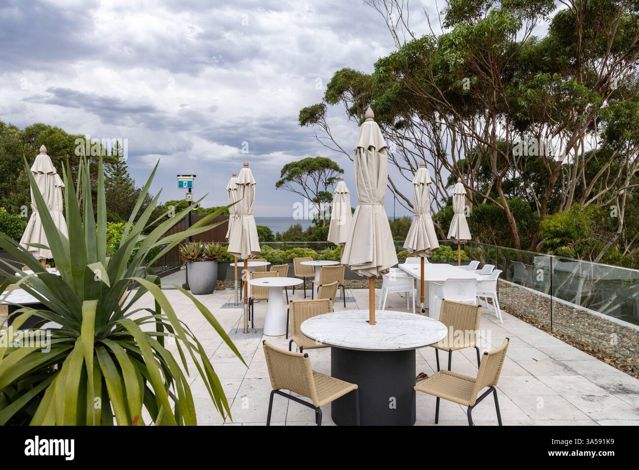 Bannisters Pavilion hotel Mollymook, rooftop bar and grill area with ...