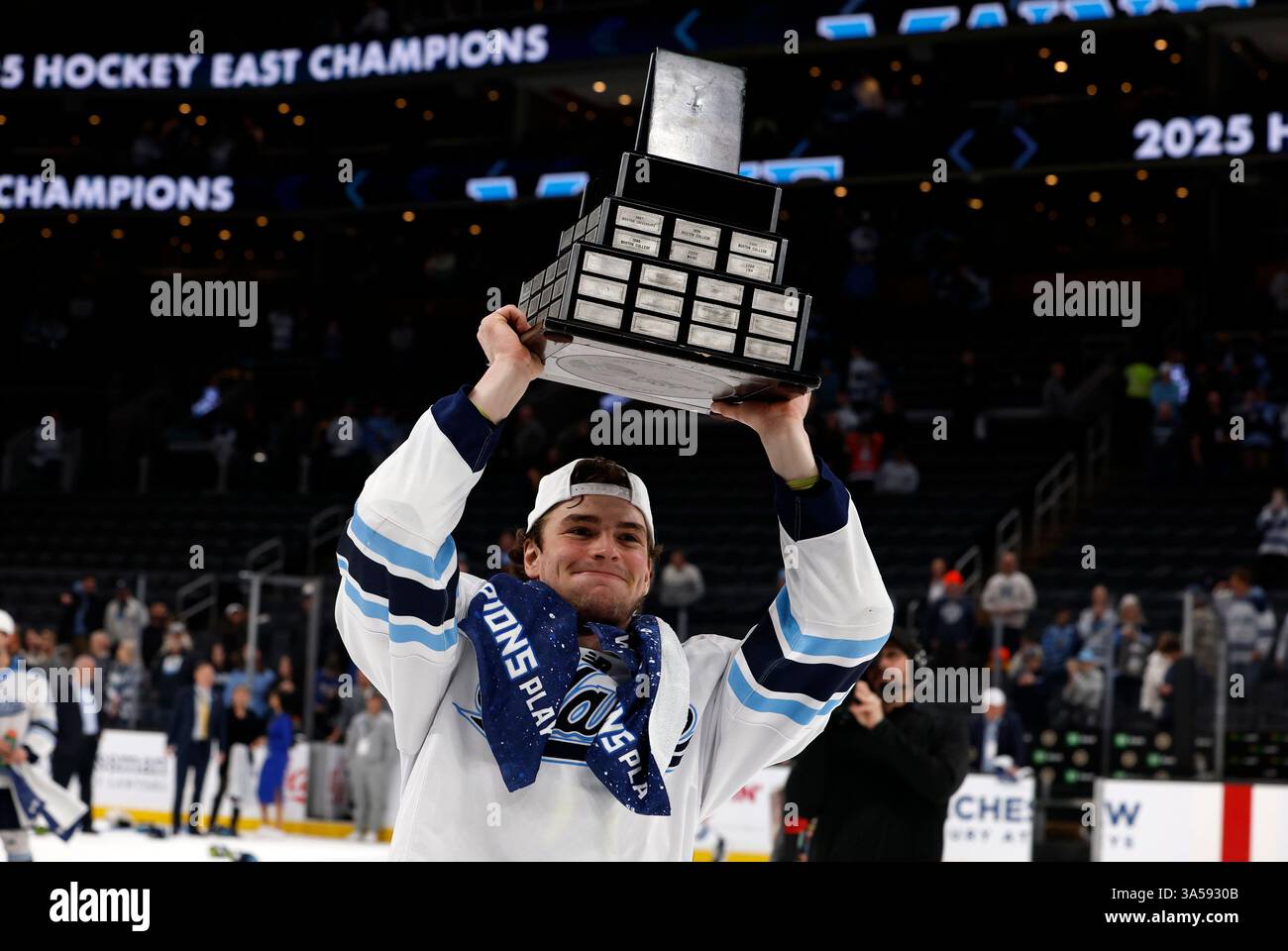 BOSTON, MA - MARCH 21: Maine Black Bears forward Owen Fowler (12) with ...