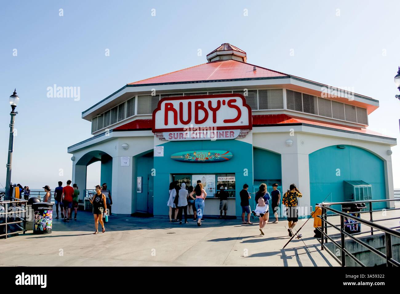 Huntington Beach, California, United States - 08-06-2019: A view of ...