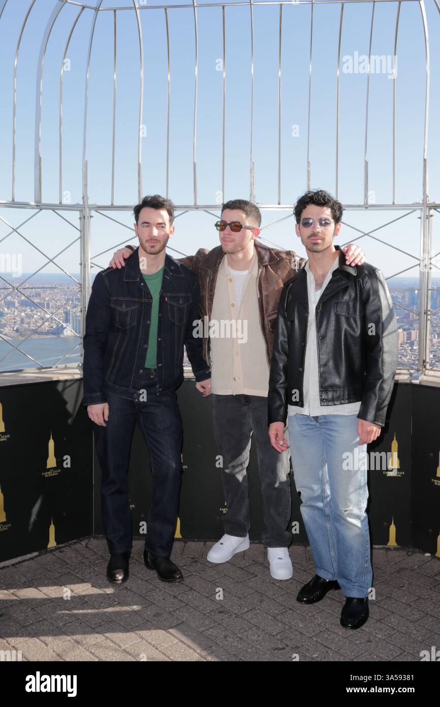 Ny, USA. 21st Mar, 2025. NEW YORK, NEW YORK - MARCH 21, 2025: Joe Jonas ...