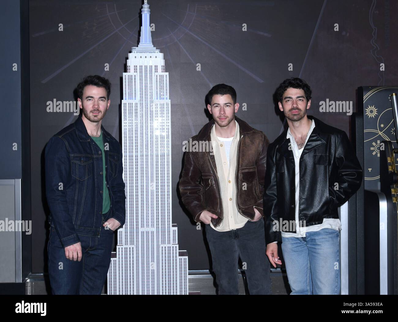 March 21, 2025, New York, New York, United States: Kevin Jonas, Nick ...