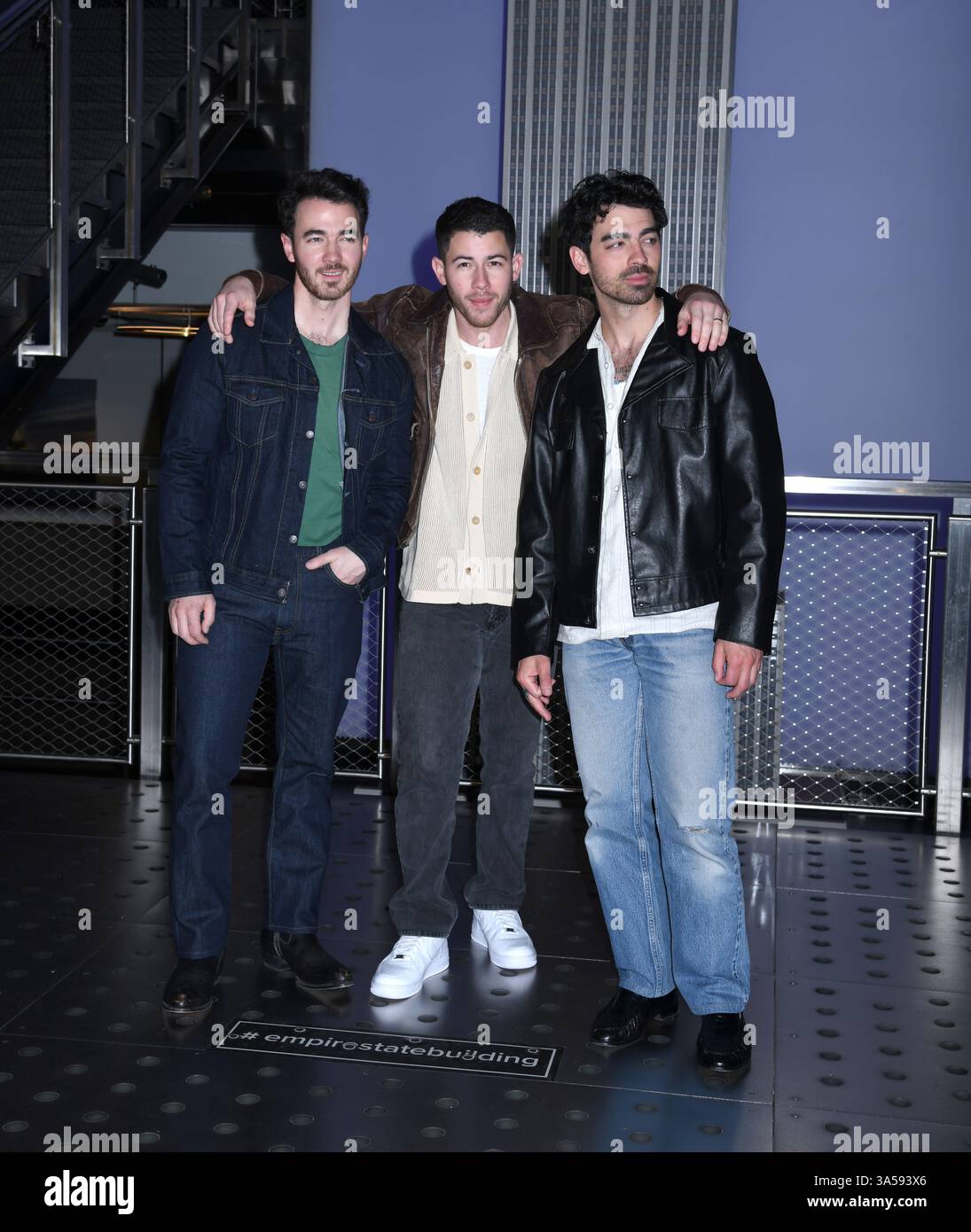 March 21, 2025, New York, New York, United States: Kevin Jonas, Nick ...