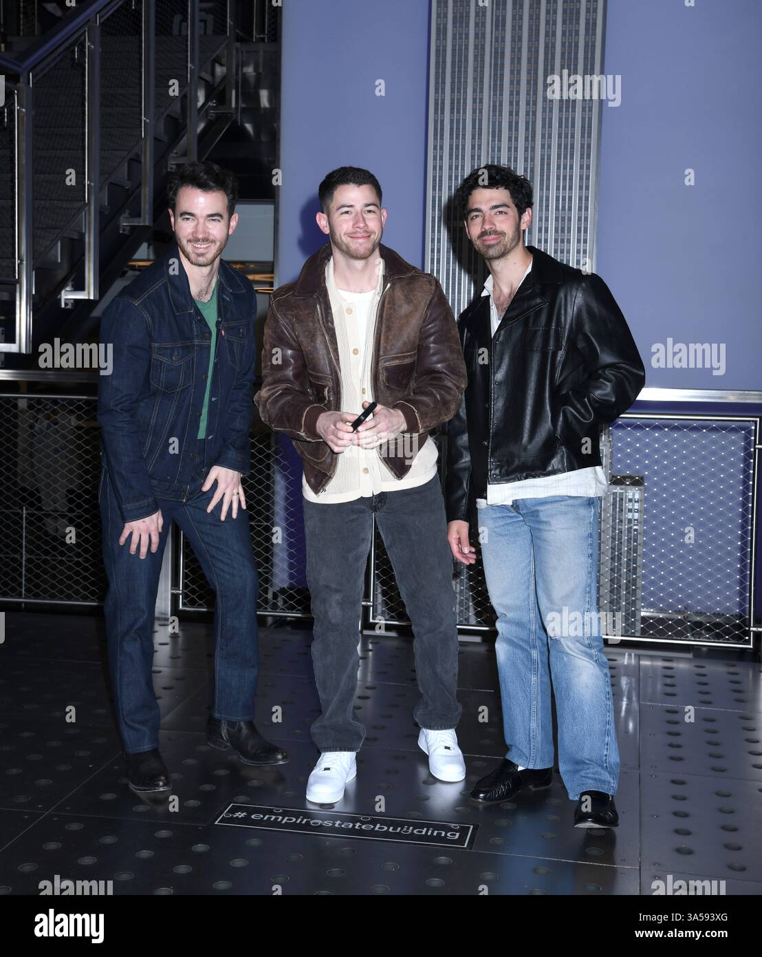 March 21, 2025, New York, New York, United States: Kevin Jonas, Nick ...