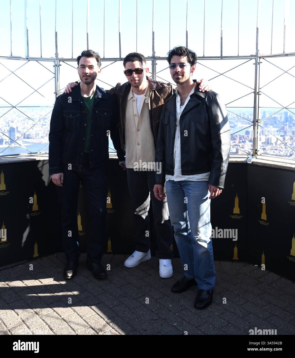 March 21, 2025, New York, New York, United States: Kevin Jonas, Nick ...