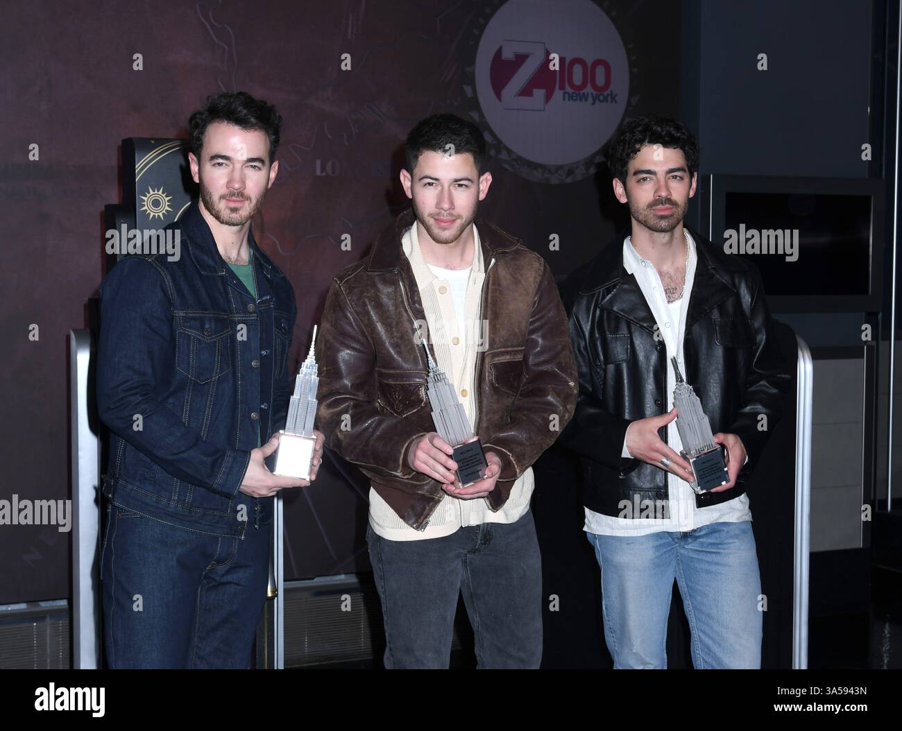 March 21, 2025, New York, New York, United States: Kevin Jonas, Nick ...