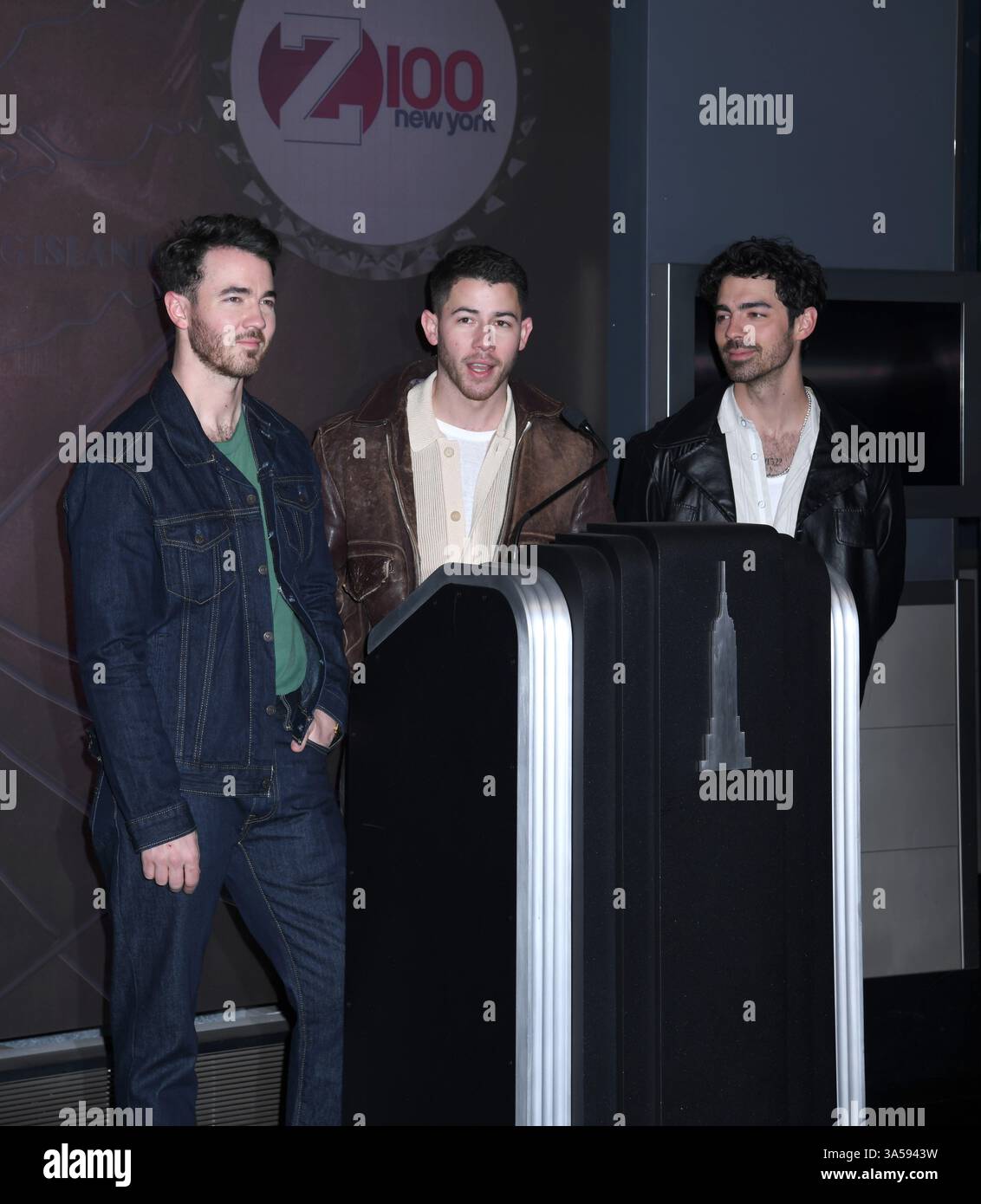 March 21, 2025, New York, New York, United States: Kevin Jonas, Nick ...