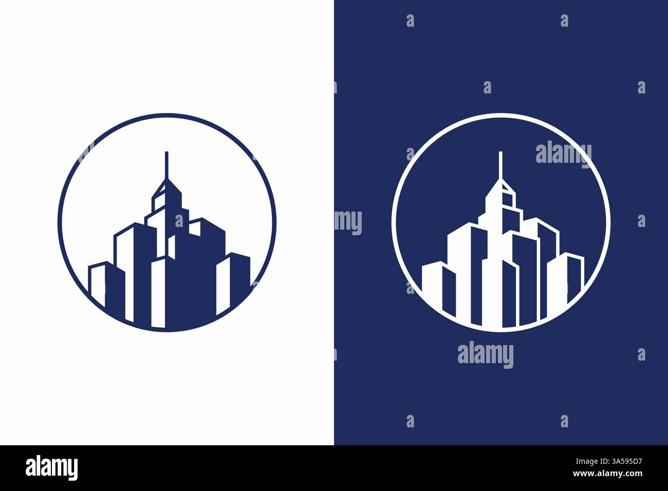 Silhouette Skyscraper Logo Building Modern Business Technology Company ...