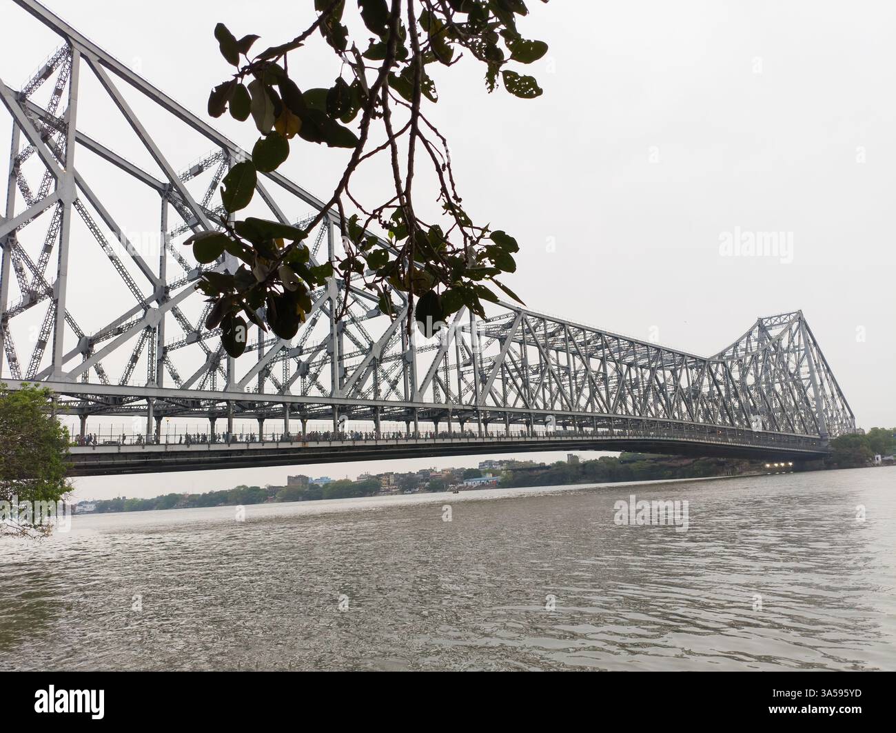 Howrah Bridge an iconic landmark of Kolkata is a balanced steel bridge ...