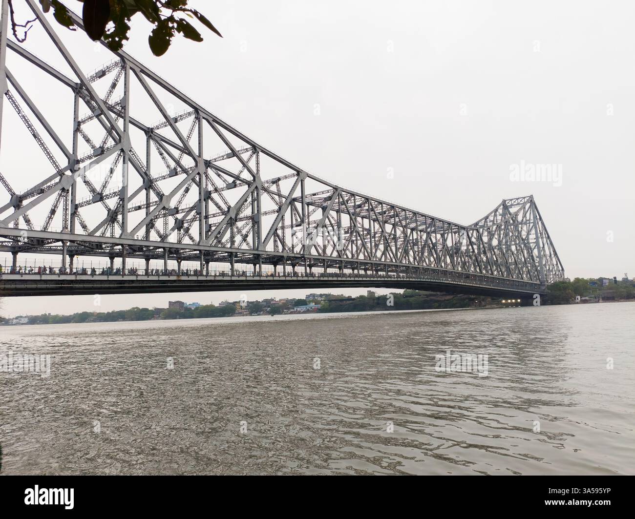 Howrah Bridge an iconic landmark of Kolkata is a balanced steel bridge ...