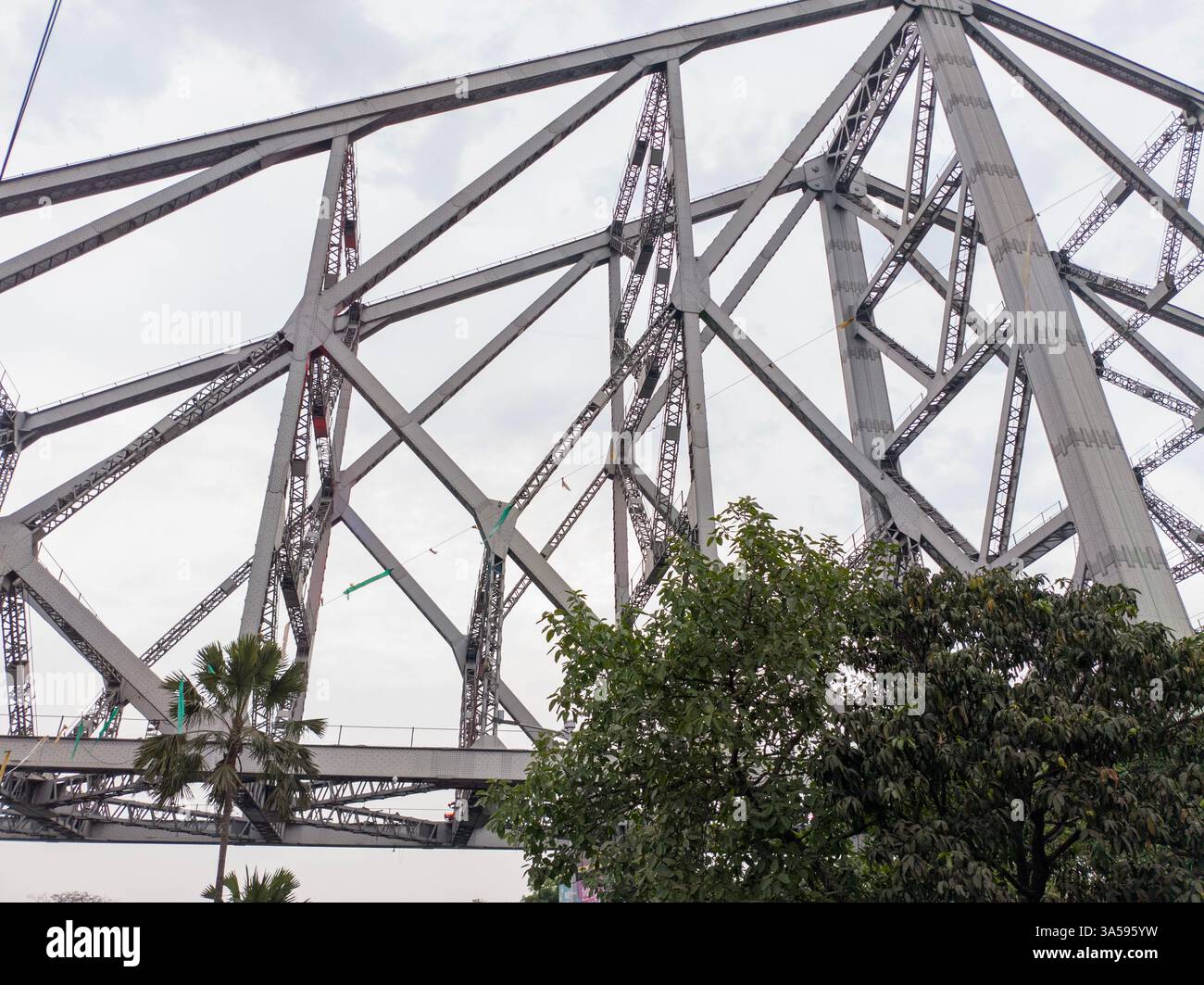 Howrah Bridge an iconic landmark of Kolkata is a balanced steel bridge ...