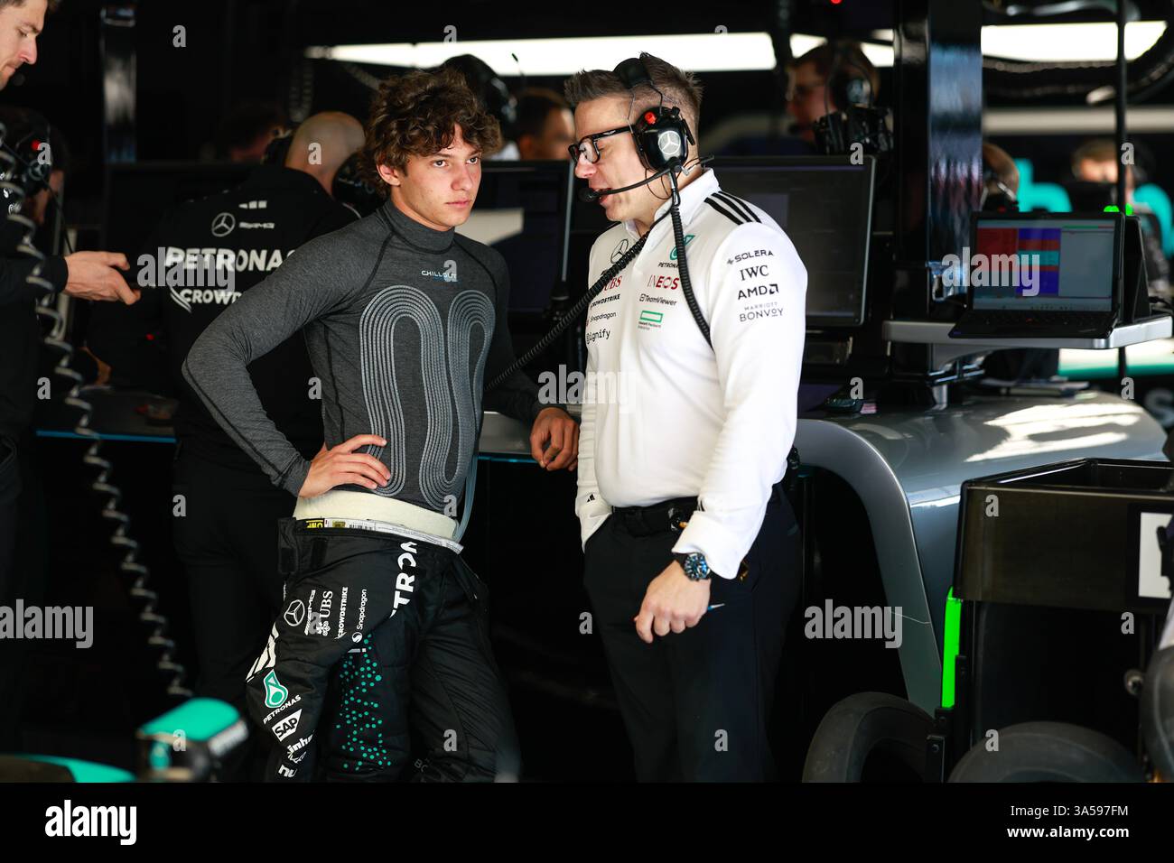 KIMI ANTONELLI Andrea (ita), Mercedes AMG F1 Team W16, BONNINGTON Peter ...
