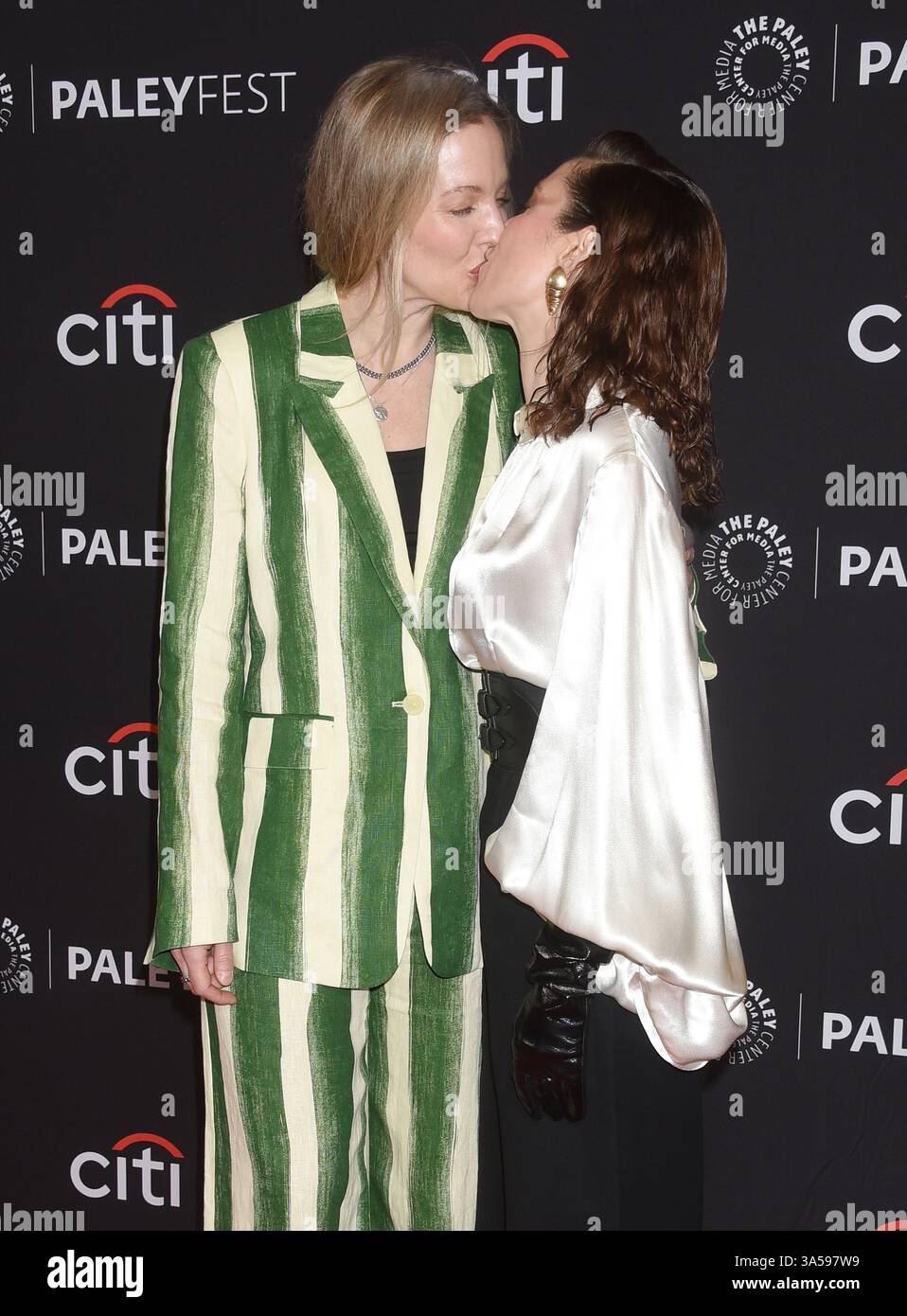 Hollywood, USA. 21st Mar, 2025. Marie Ronn and Jen Tullock arriving to ...