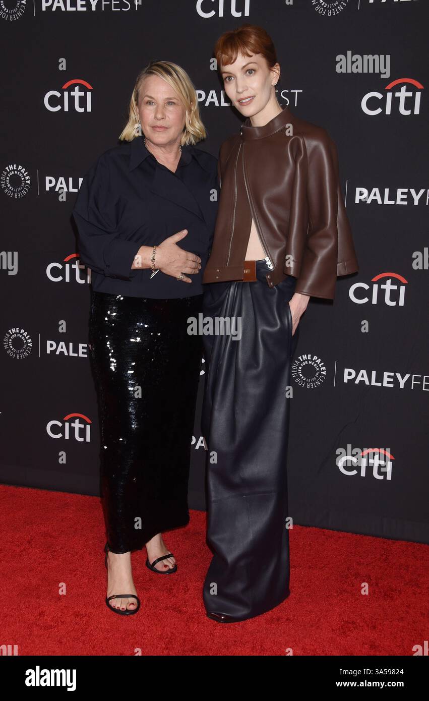 Patricia Arquette and Britt Lower arriving to the 2025 PaleyFest LA ...