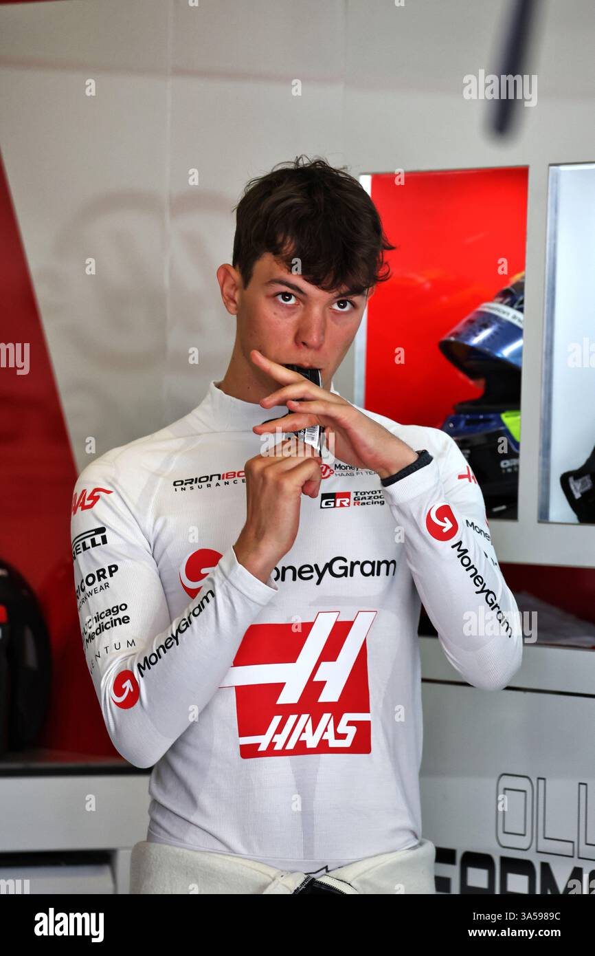Oliver Bearman (GBR) Haas F1 Team. 22.03.2025. Formula 1 World Championship, Rd 2, Chinese Grand ...