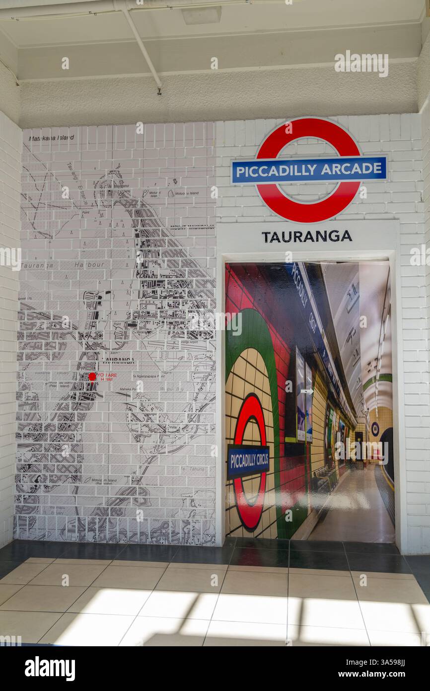 Tauranga New Zealand - March 22 2025; street art and performance on ...