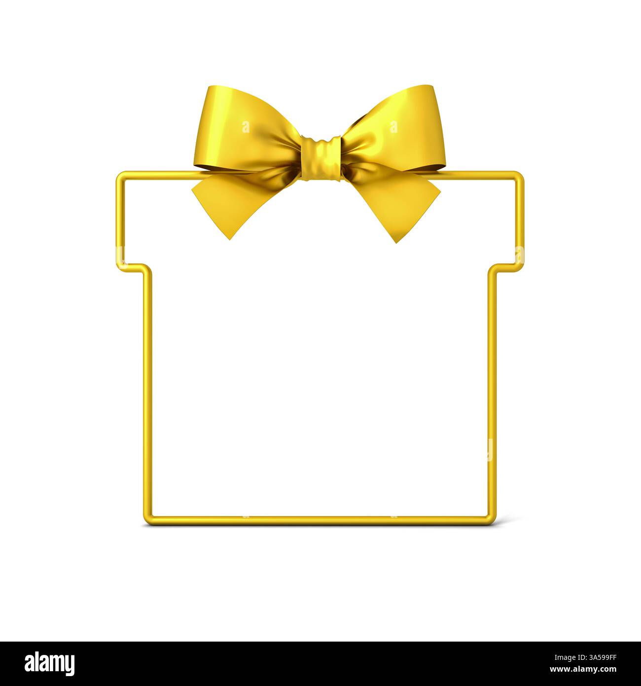 All gold gift box shape frame product display mockup showcase or golden ...