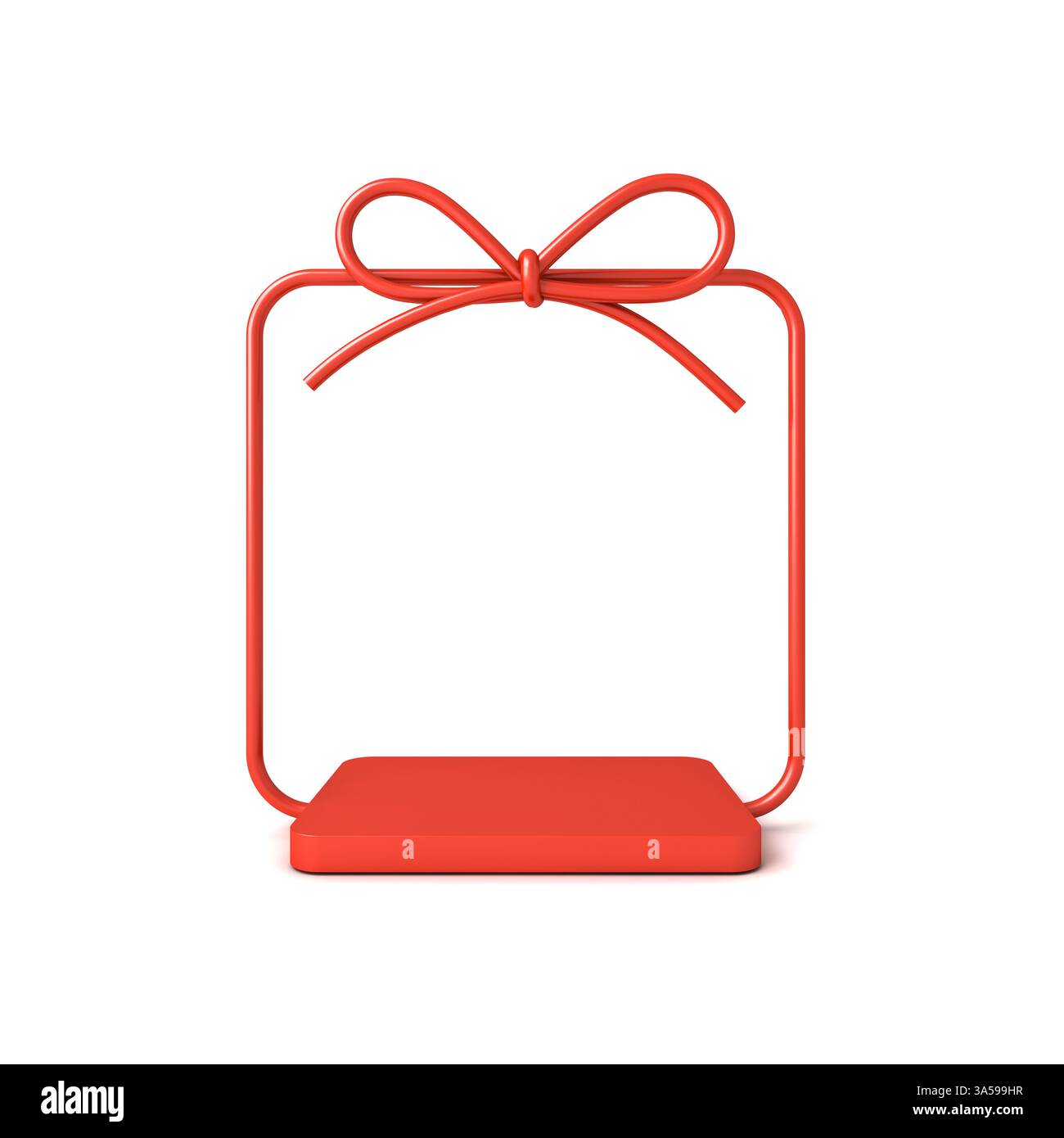 Minimal gift box presentation on Cut Out Stock Images & Pictures - Alamy
