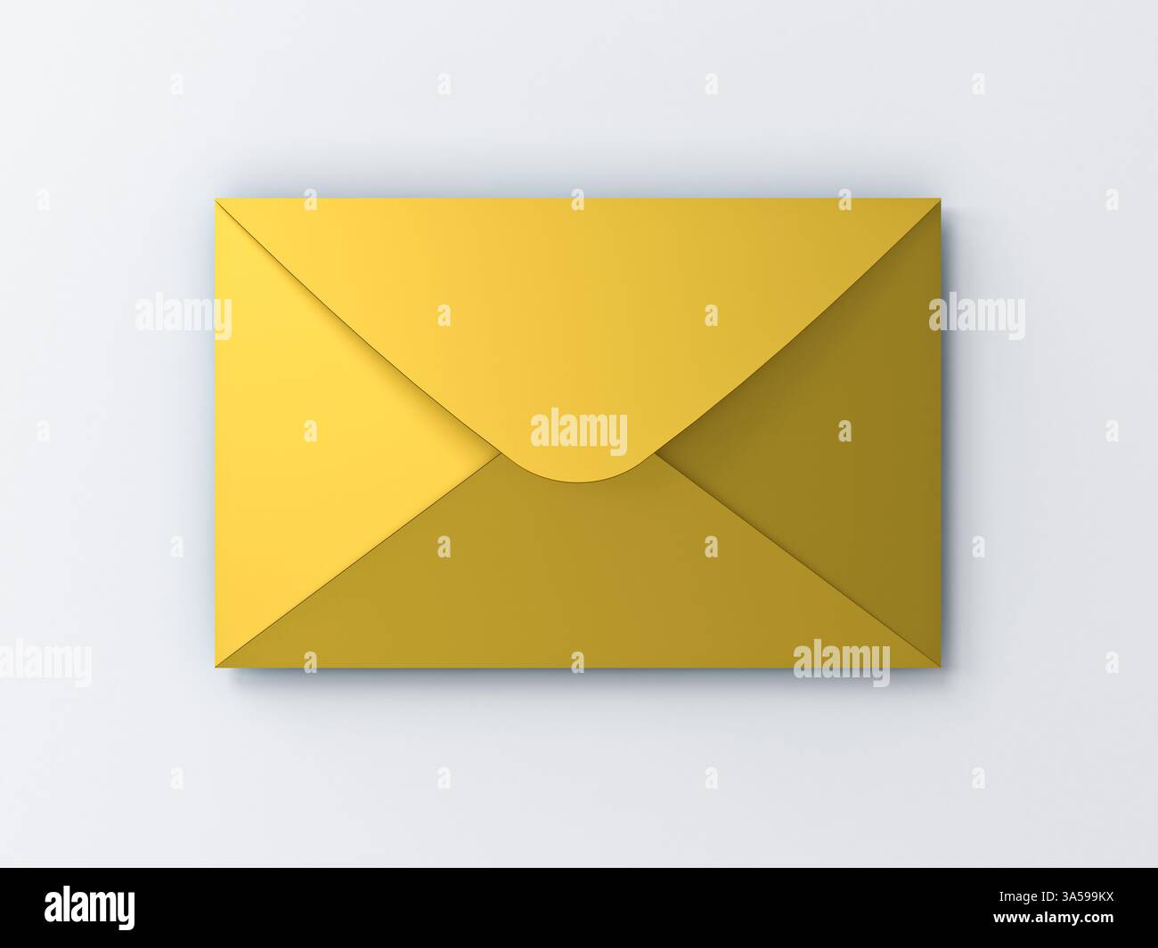 3d gold mail letter icon or golden envelope sign symbol isolated on ...