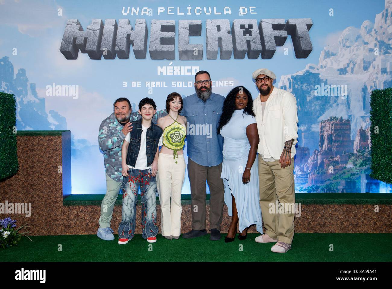 (L-R) Jack Black, Sebastian Hansen, Emma Myers, Jared Hess, Danielle ...