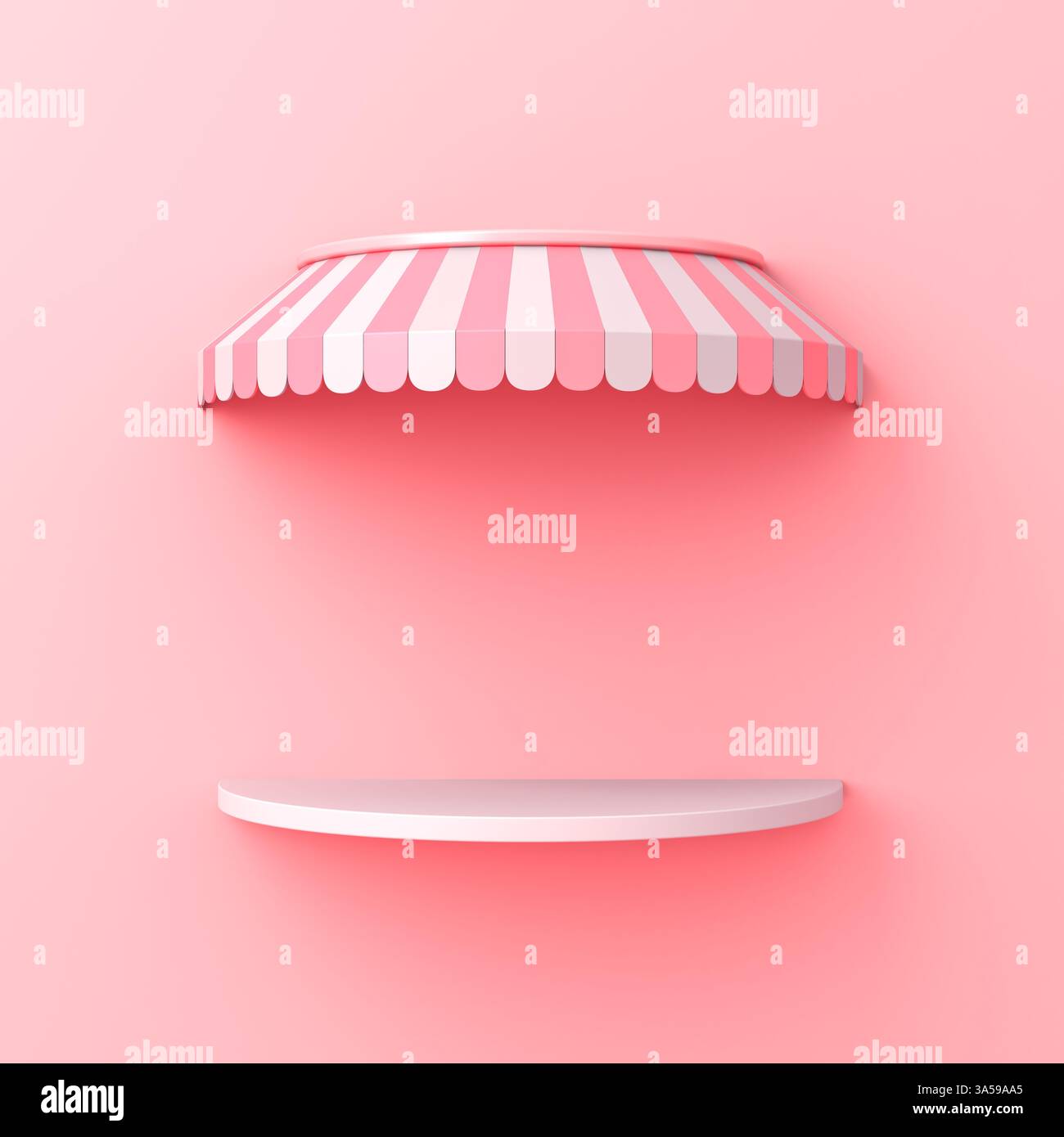 Pink product display podium pavilion kiosk shop shelf or exhibition ...