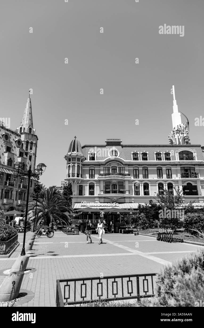 Batumi, Georgia - 12 JUNE 2024: Europe Square is one of the most ...