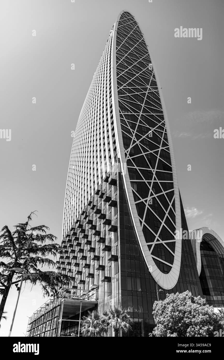 Batumi, Georgia - 14 JUNE 2024: The modern 54 story skyscraper in the ...
