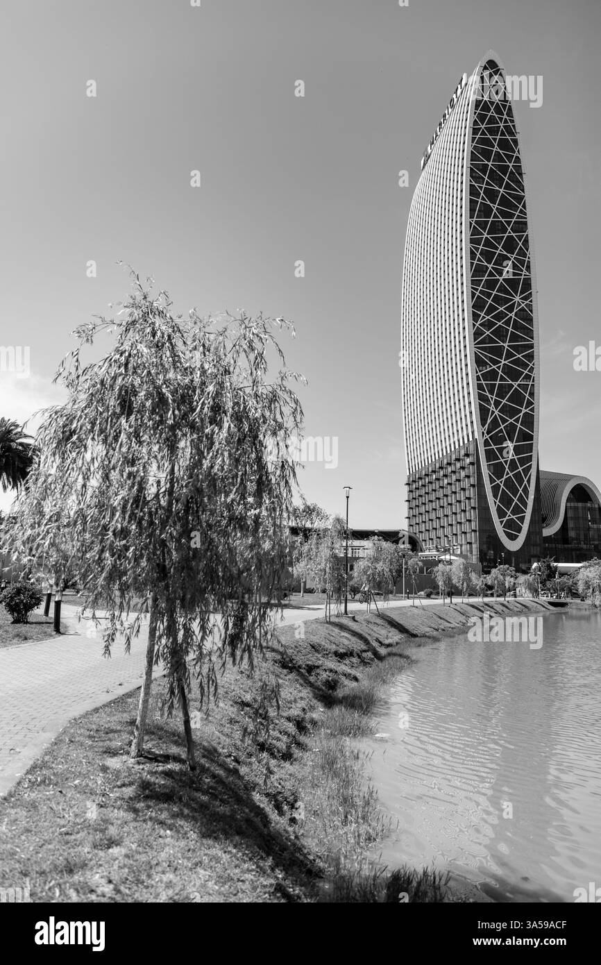Batumi, Georgia - 14 JUNE 2024: The modern 54 story skyscraper in the ...