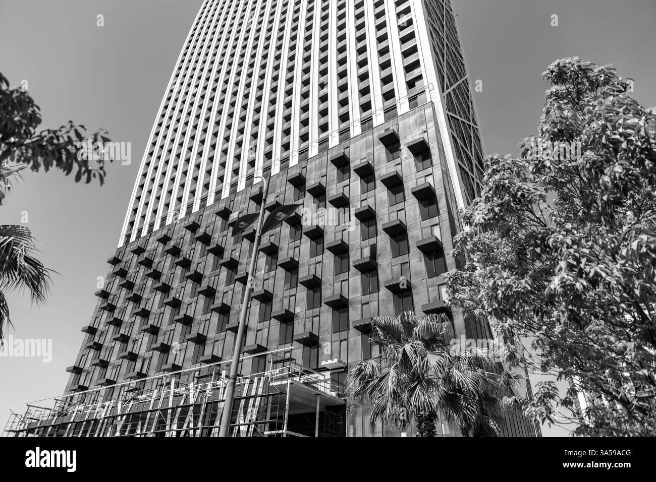 Batumi, Georgia - 14 JUNE 2024: The modern 54 story skyscraper in the ...