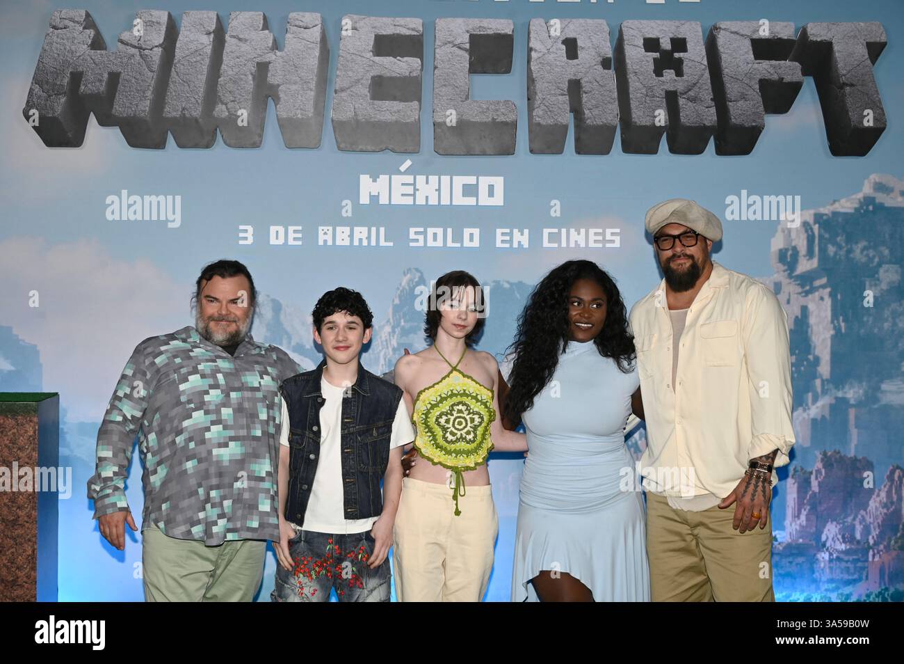 Mexico City, Mexico. 21st Mar, 2025. (L-R) Jack Black, Sebastian Eugene ...