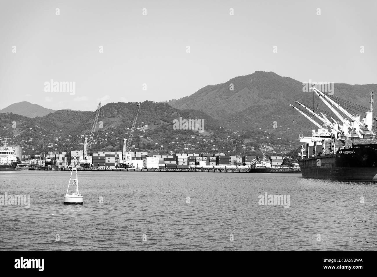 Batumi, Georgia - 13 JUNE 2024: The Batumi Seaport is the largest ...
