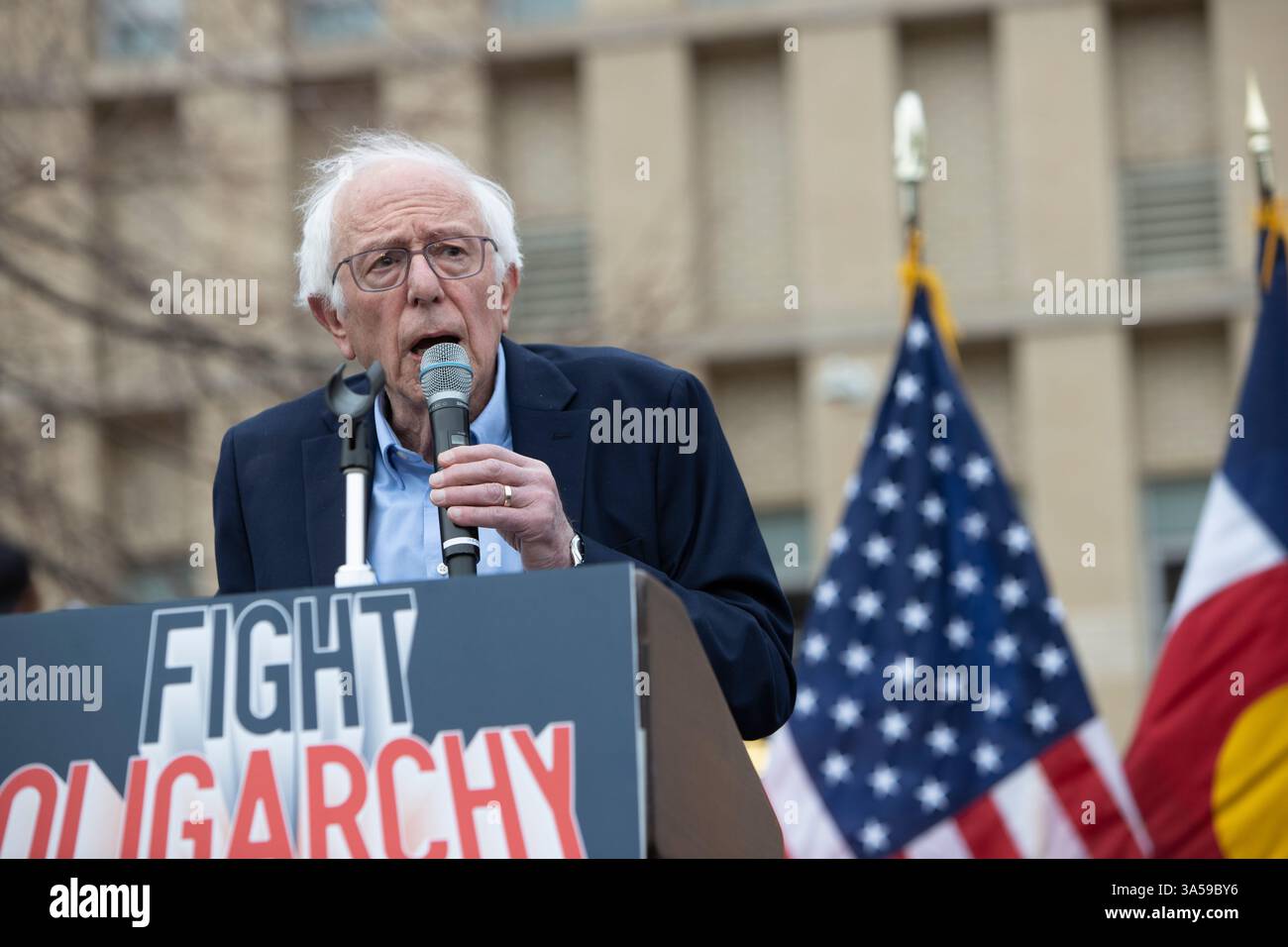 Denver, Co, USA. 21st Mar, 2025. Bernie Sanders, Alexandra Ocasio ...