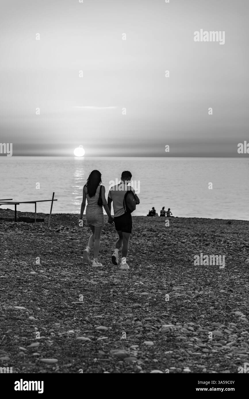 Georgian black sea Black and White Stock Photos & Images - Alamy