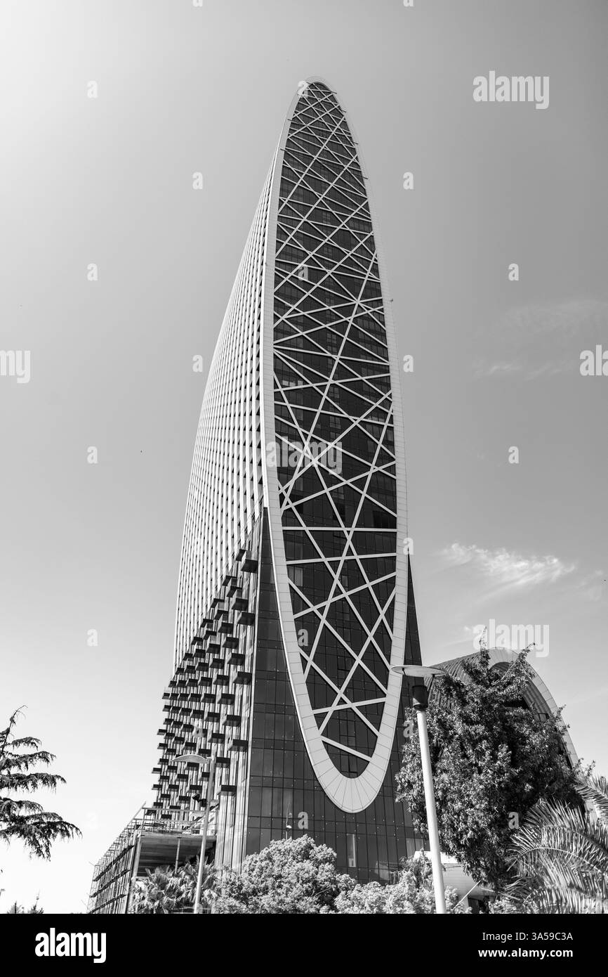 Batumi, Georgia - 14 JUNE 2024: The modern 54 story skyscraper in the ...