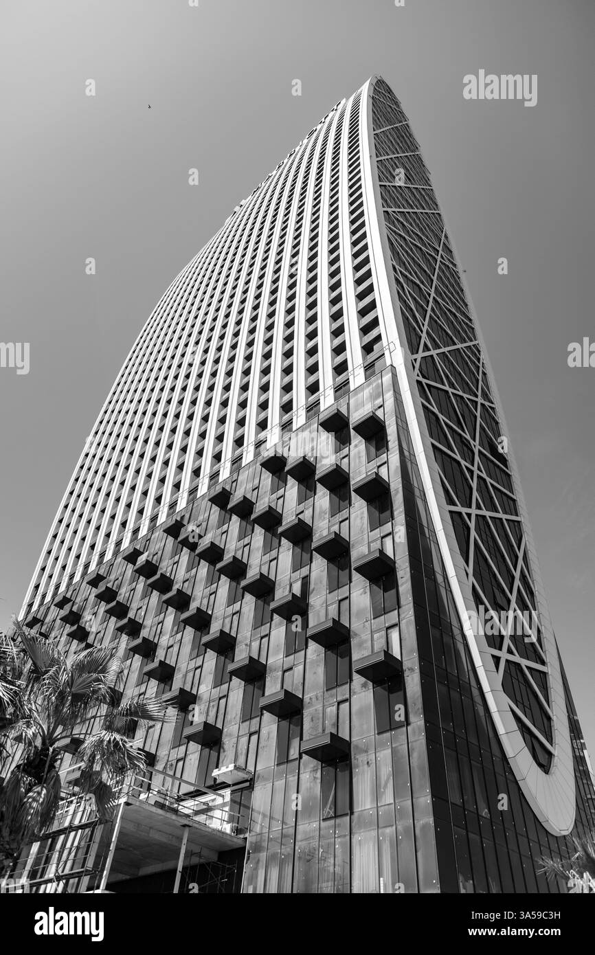 Batumi, Georgia - 14 JUNE 2024: The modern 54 story skyscraper in the ...