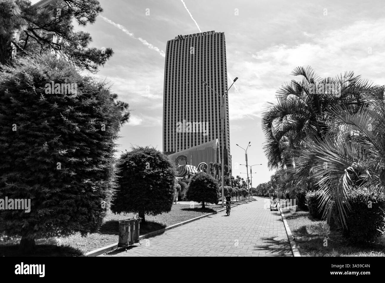 Batumi, Georgia - 14 JUNE 2024: The modern 54 story skyscraper in the ...