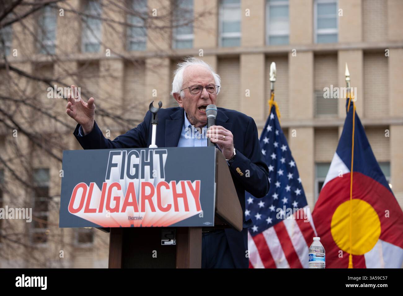 Denver, Co, USA. 21st Mar, 2025. Bernie Sanders, Alexandra Ocasio ...