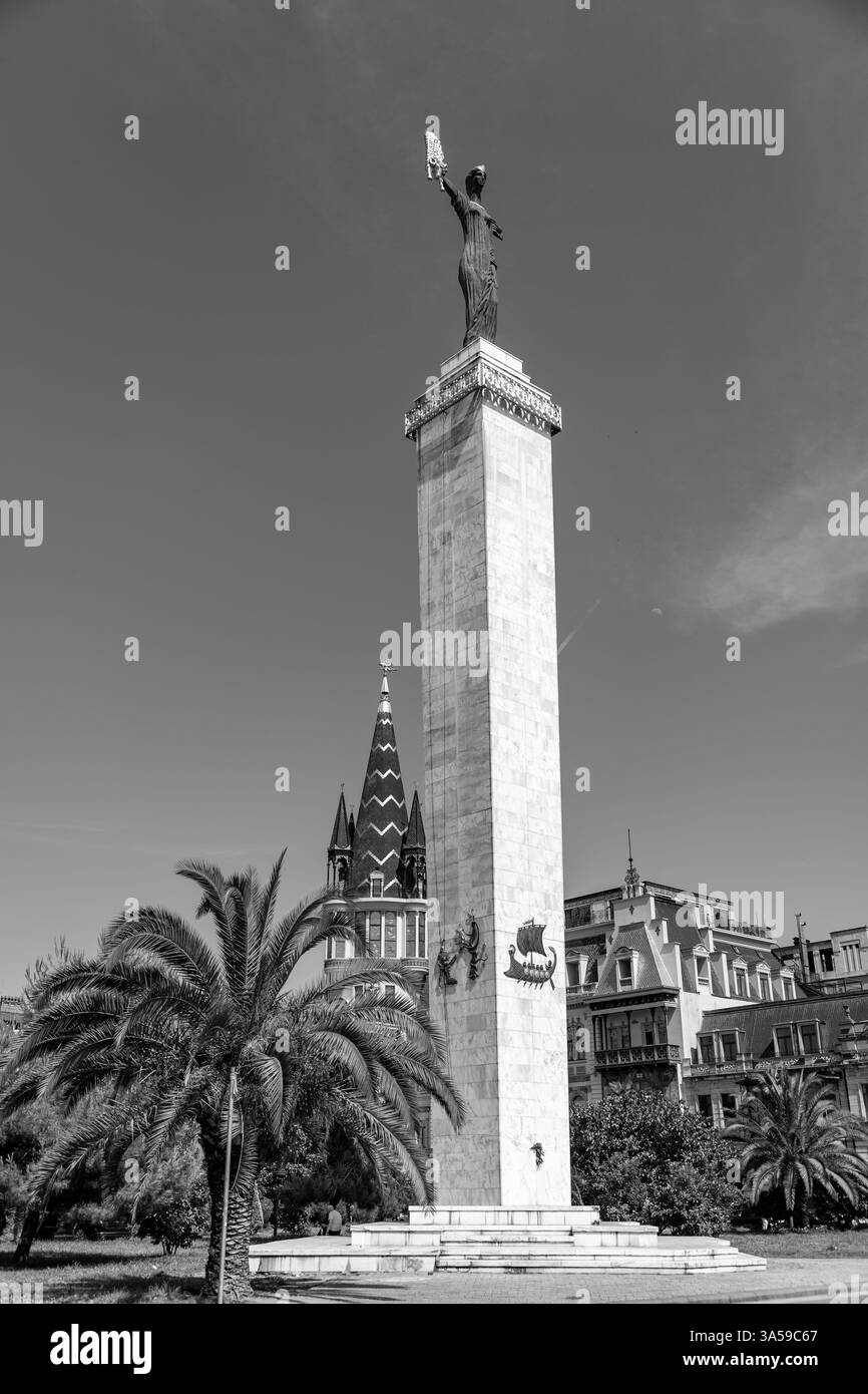 Batumi, Georgia - 12 JUNE 2024: The Medea statue is a monument to Medea ...