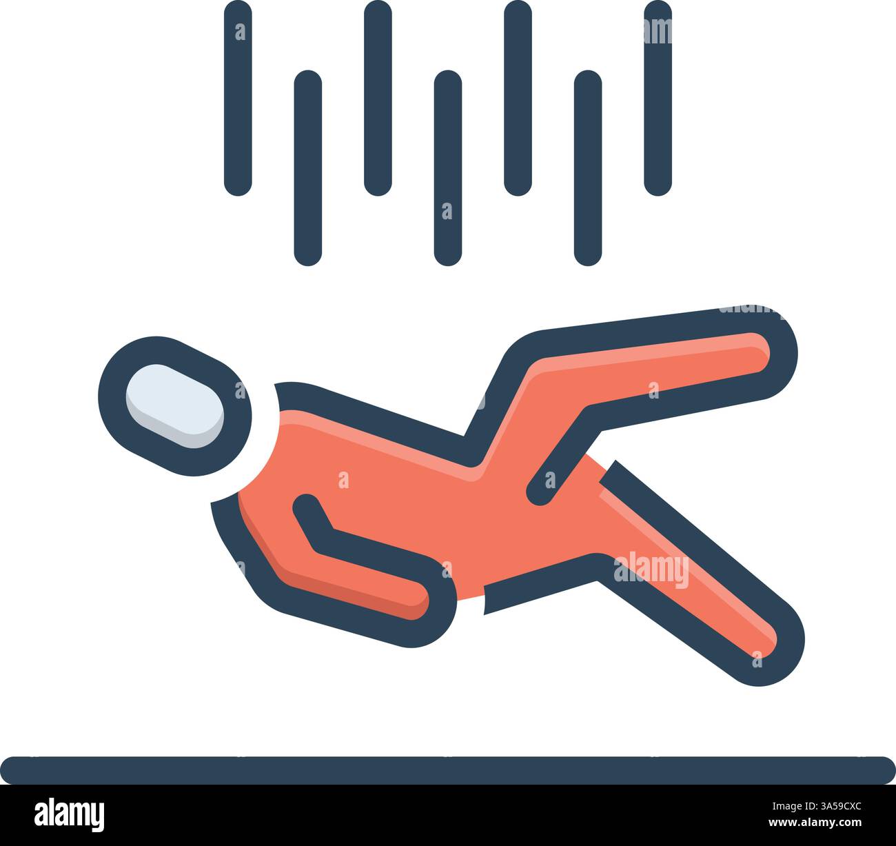 Icon for falling, slipping Stock Vector Image & Art - Alamy