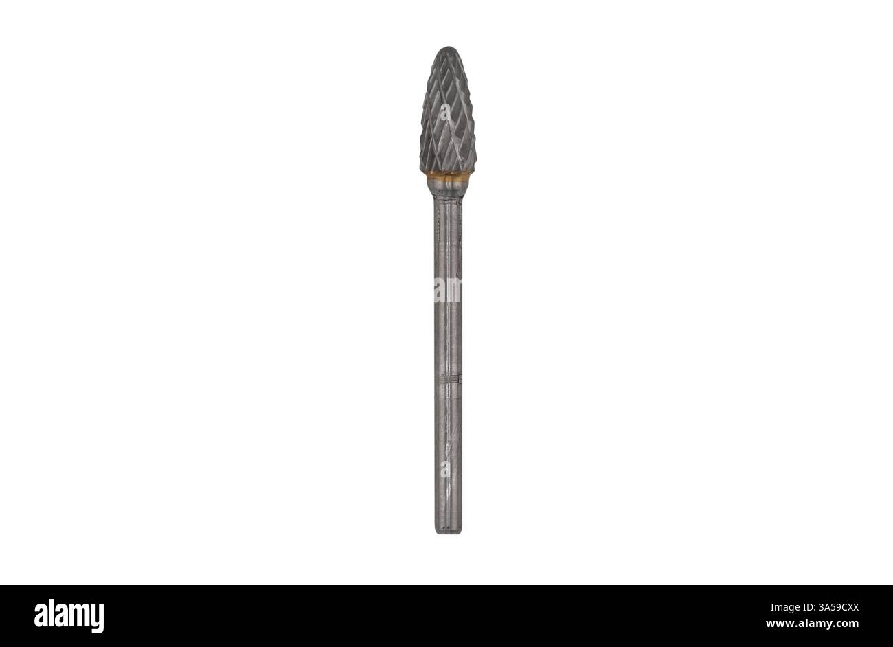 Carbide burrs isolated on white background. Rotary file burr texture ...