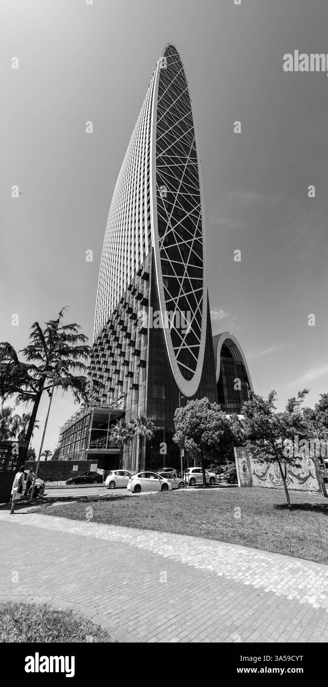 Batumi, Georgia - 14 JUNE 2024: The modern 54 story skyscraper in the ...