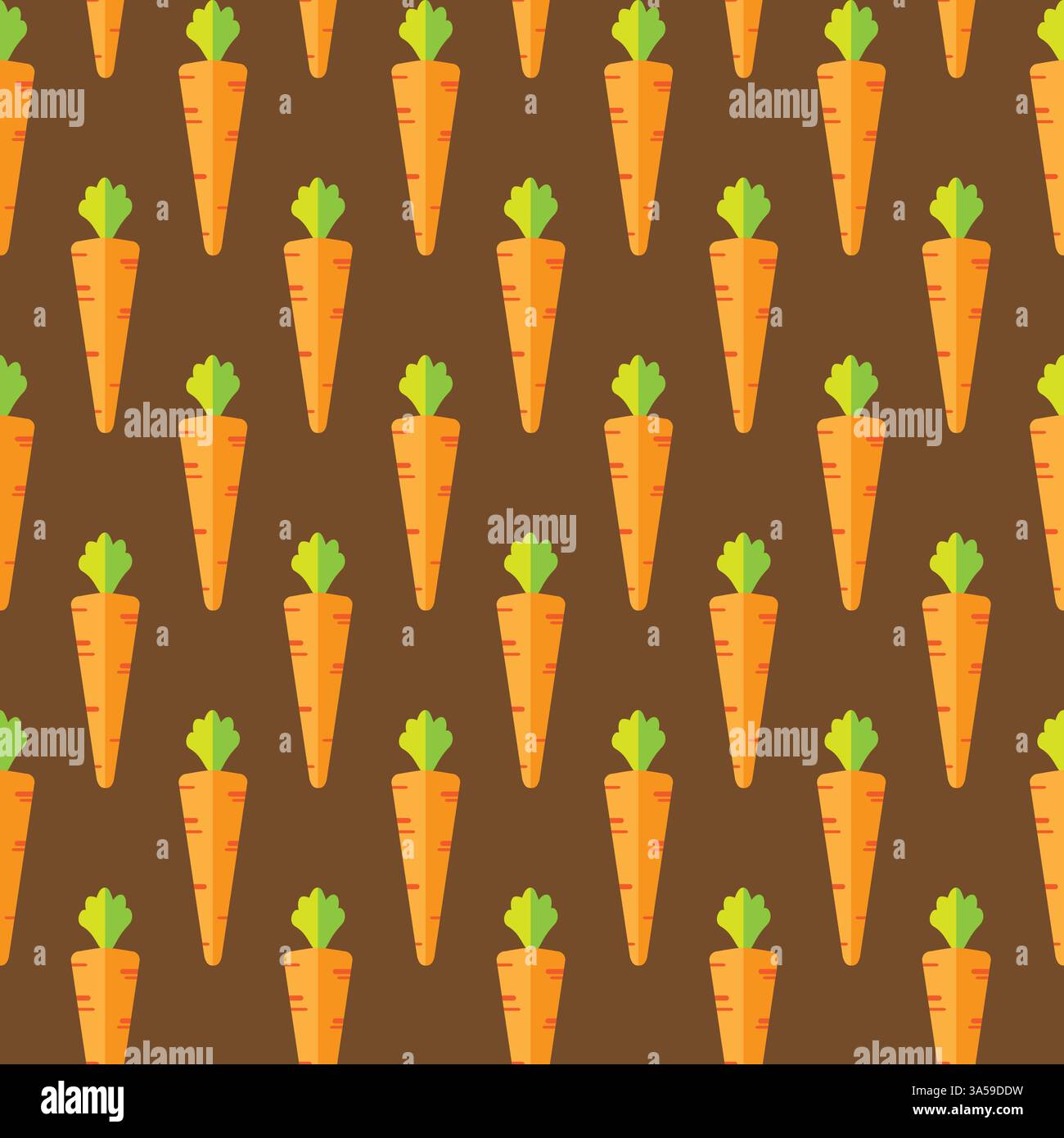 Carrot stock vector seamless pattern on brown background for wallpaper ...