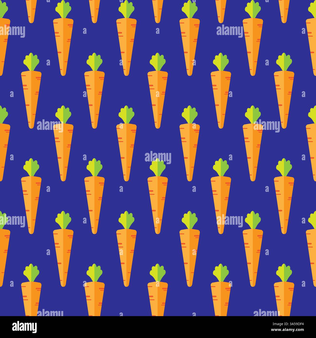 Carrot stock vector seamless pattern on blue background for wallpaper ...