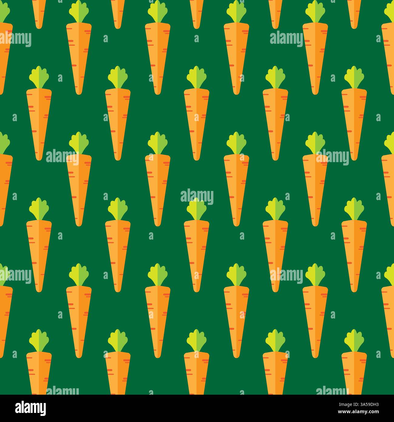 Carrot stock vector seamless pattern on green background for wallpaper ...