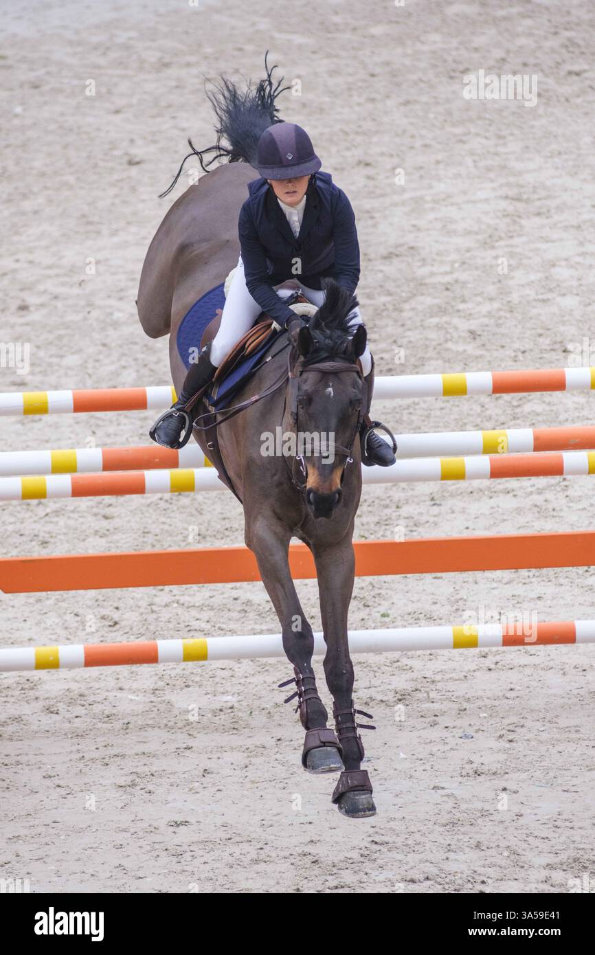 Allana CLUTTERBUCK riding Vykinbay during the Saut Hermes 2025, Jumping ...