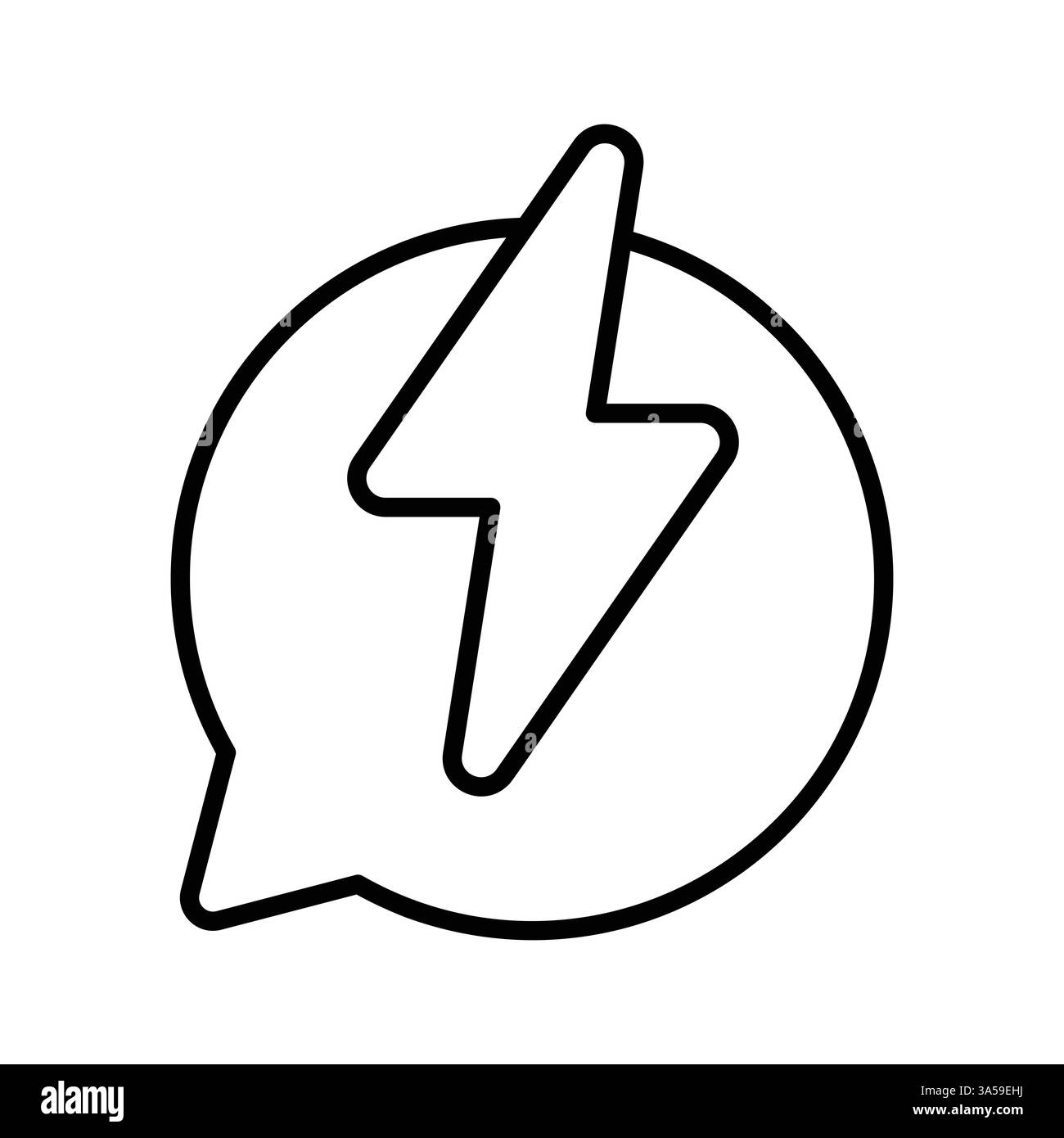 Messenger app icon vector design in editable style Stock Vector Image ...