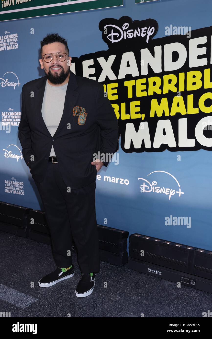Mexico City, Mexico. 21st Mar, 2025. Marvin Lemus attends the red ...