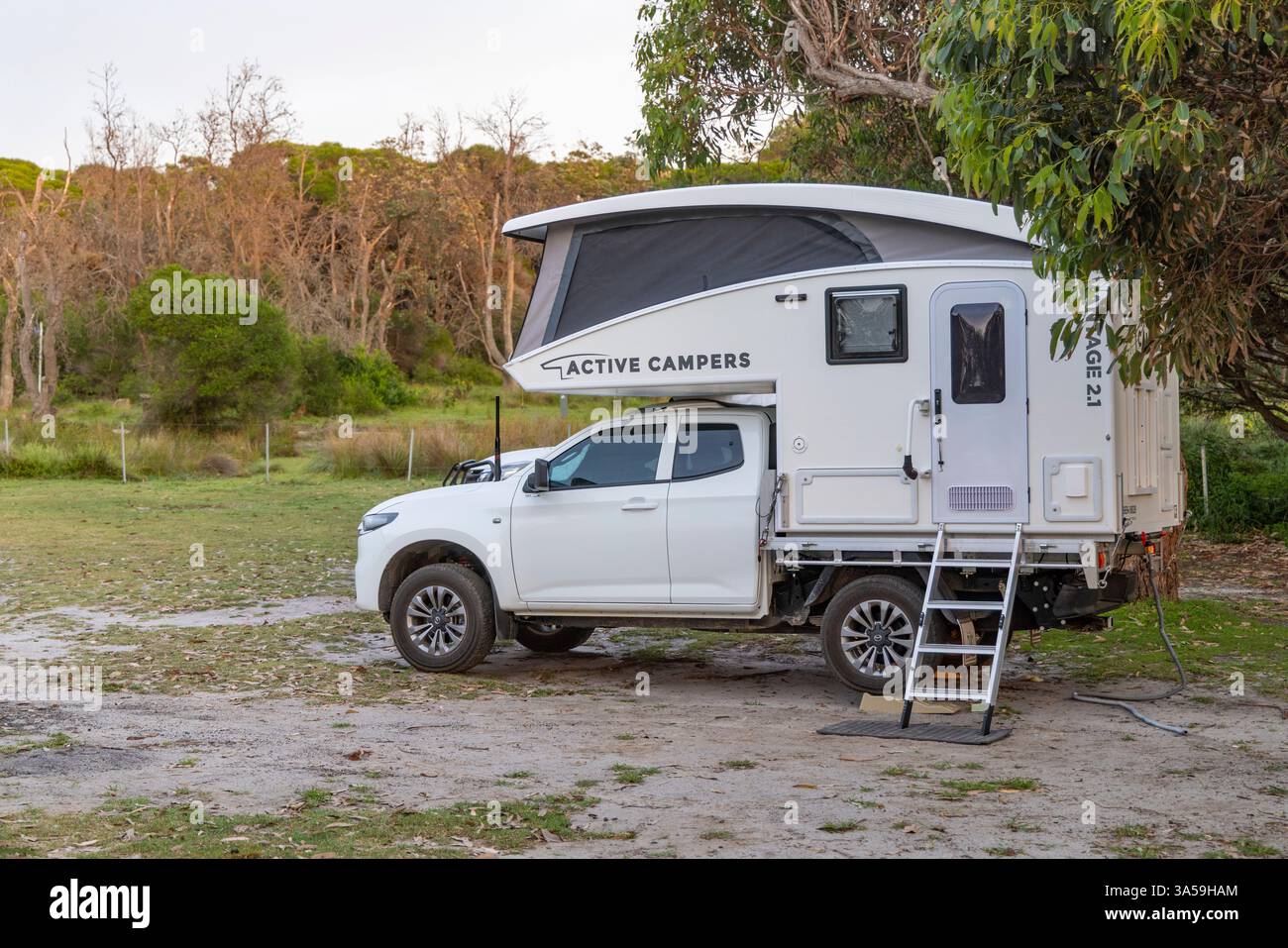 Beach camping at Gillard's campground in Mimosa Rocks national park ...
