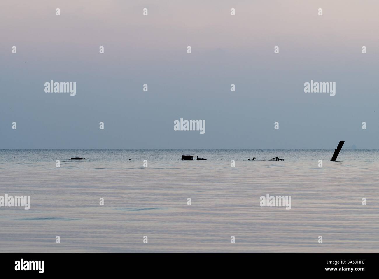 Orp grom scrapped warship on beach hi-res stock photography and images ...